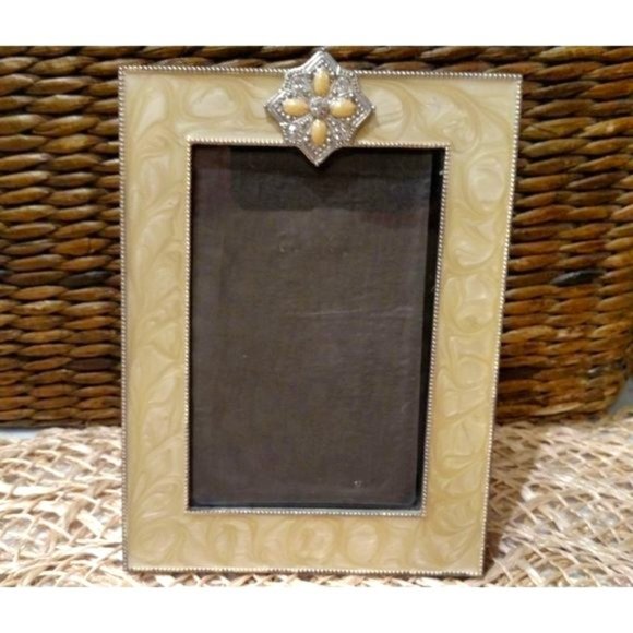Unbranded | Accents | Vintage Swirled Enamel Photo Frame W Jewel ...